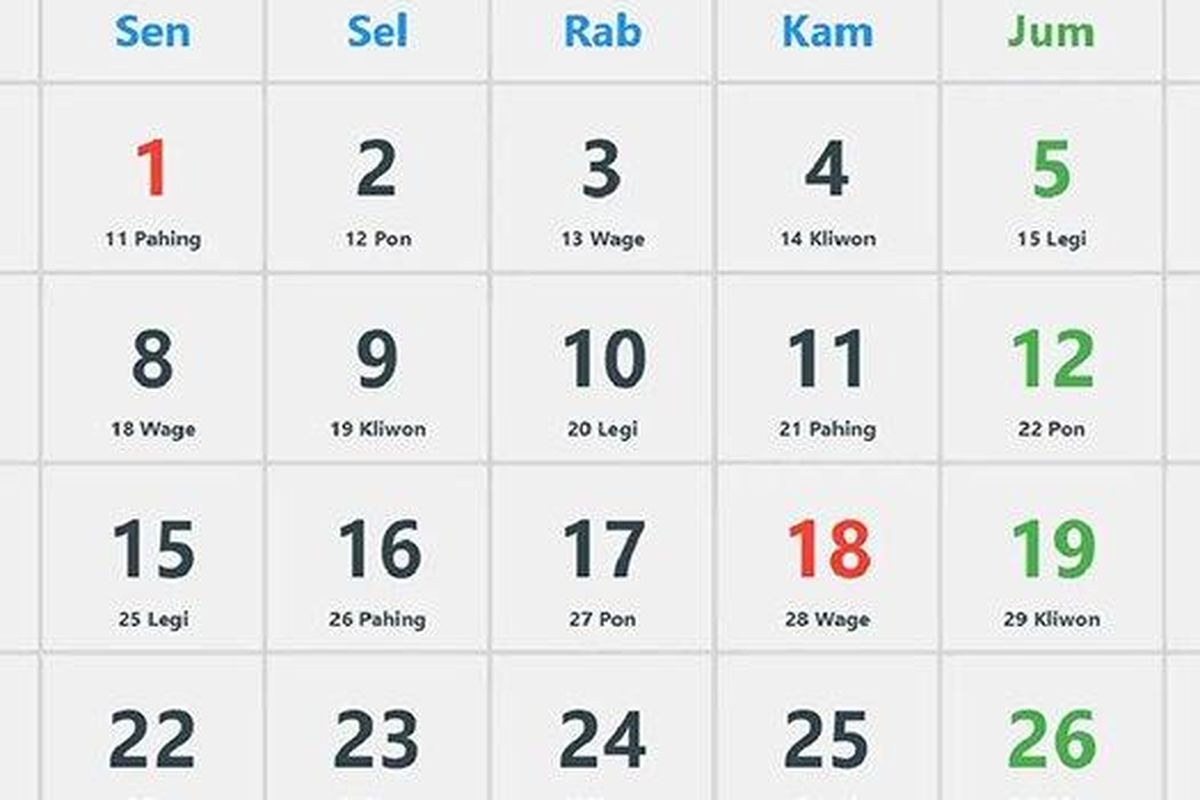 Hari Nasional dan Internasional Bulan Mei 2023