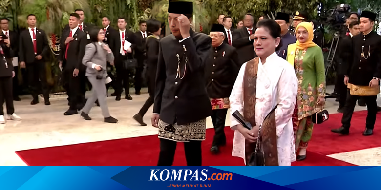 Iriana Joko Widodo Pakai Baju Takwo Khas Kalimantan di Pelantikan ...