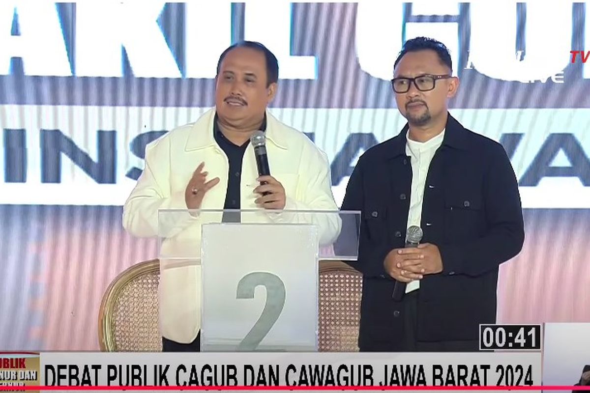 Debat Pilgub Jabar: Jeje-Ronal Janji Selesaikan Ketimpangan Ekonomi Antarwilayah
