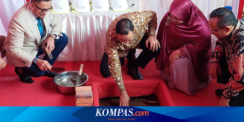 Anies Letakkan Batu Pertama Pembangunan RS Toto Tentrem Khusus Bedah di Tebet