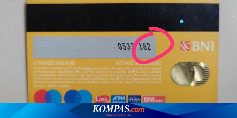 Berita Harian Arti Cvv Pada Kartu Debit Bni Terbaru Hari Ini - Kompas.com