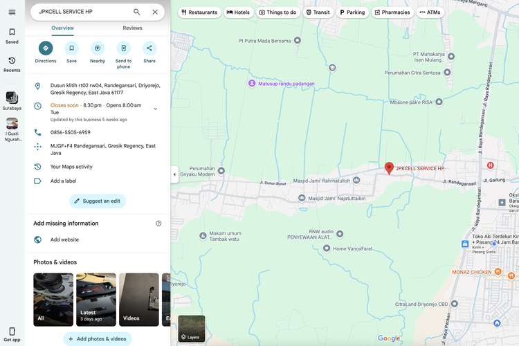 Mau Koreksi Nama Tempat di Google Maps? Begini Caranya