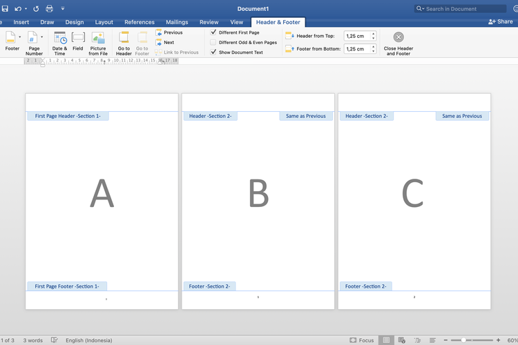 Cara Membuat Nomor Halaman Romawi dan Angka di Microsoft Word dengan Mudah