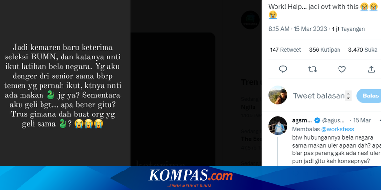 Ramai soal Makan Ular Saat Bela Negara Rekrutmen BUMN, Ini Penjelasan FHCI