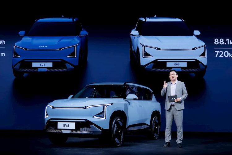 Foto dan Spesifikasi SUV Listrik Kia EV5 GT Bocor