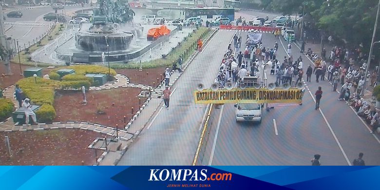 Ada Demo di Patung Kuda, Jalan Medan Merdeka Barat Arah Istana Ditutup