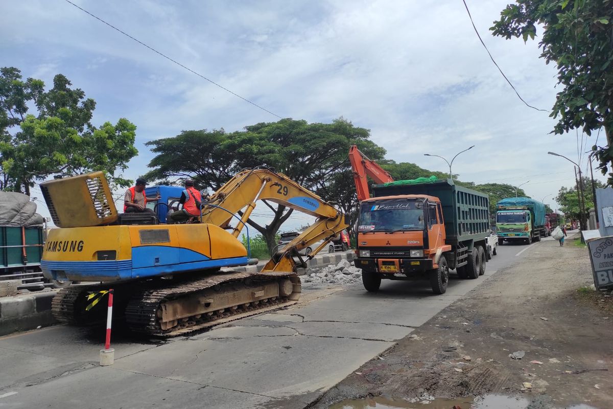 Perbaikan Jalan Pantura Semarang–Demak, Ini Titik Rawan Kemacetan