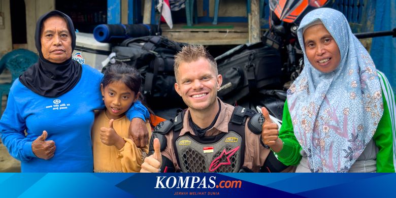 Kisah Bule Touring Sendirian di Indonesia, Numpang Berteduh dan Dijamu ...