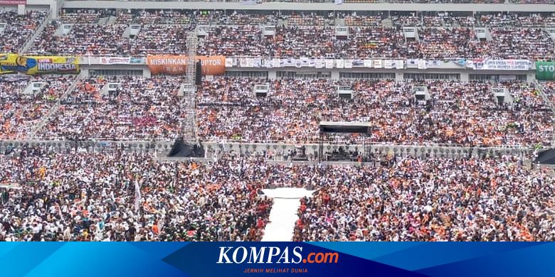 Lautan Massa Sesaki Kampanye Akbar Anies-Muhaimin di JIS