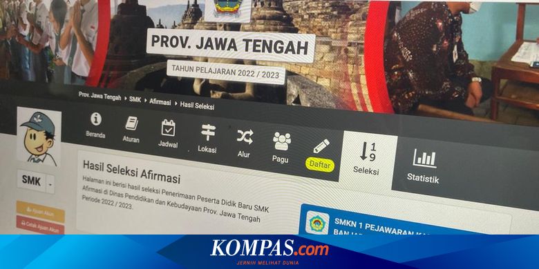 Cara Melihat Pengumuman Hasil PPDB Jateng 2022