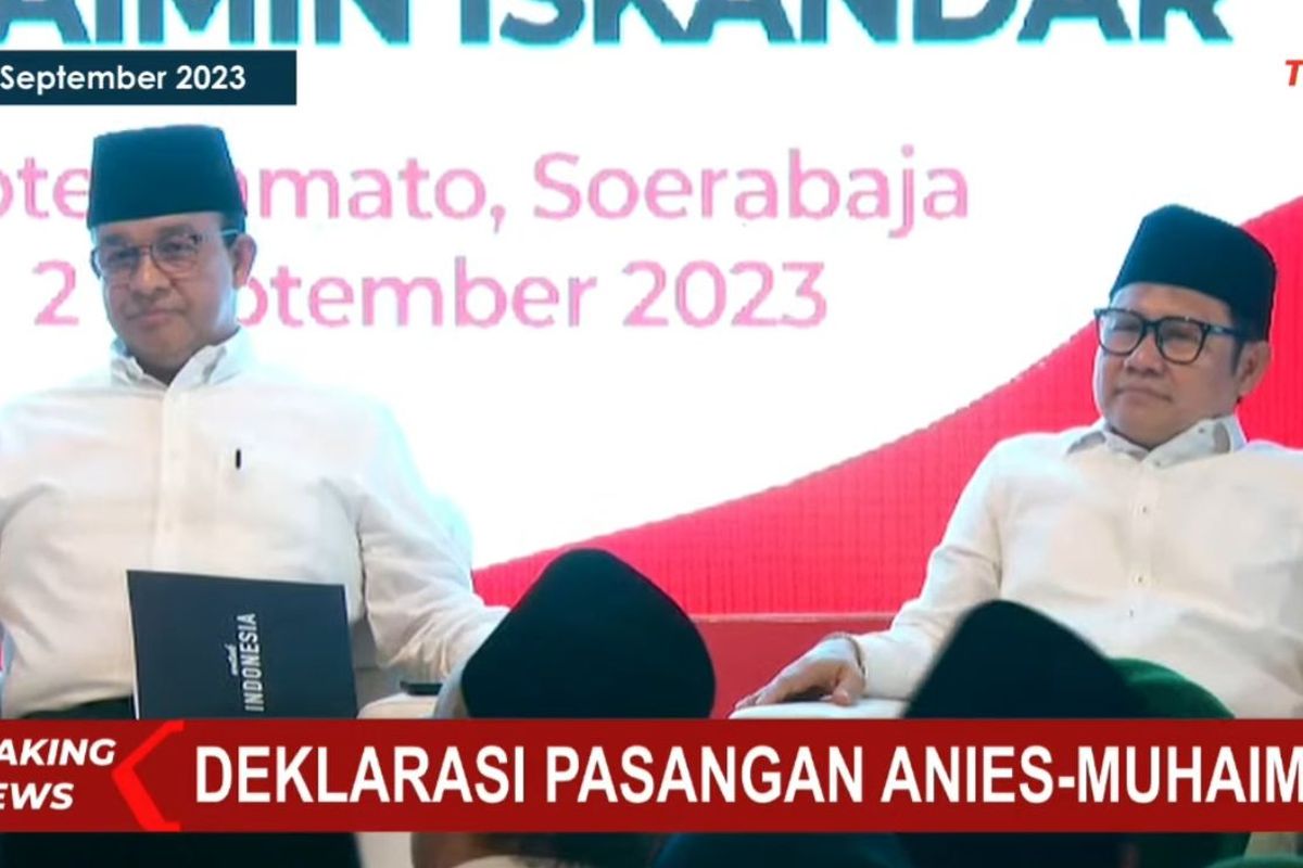 Surya Paloh Resmi Deklarasikan Anies-Cak Imin Bakal Capres-Cawapres 2024
