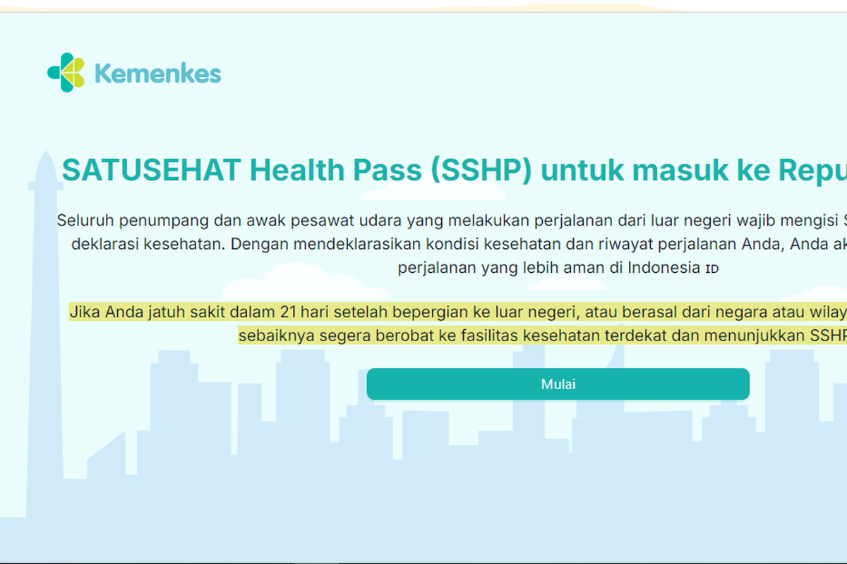 Cara Skrining SatuSehat Health Pass, Jadi Syarat Masuk Indonesia Cegah Mpox