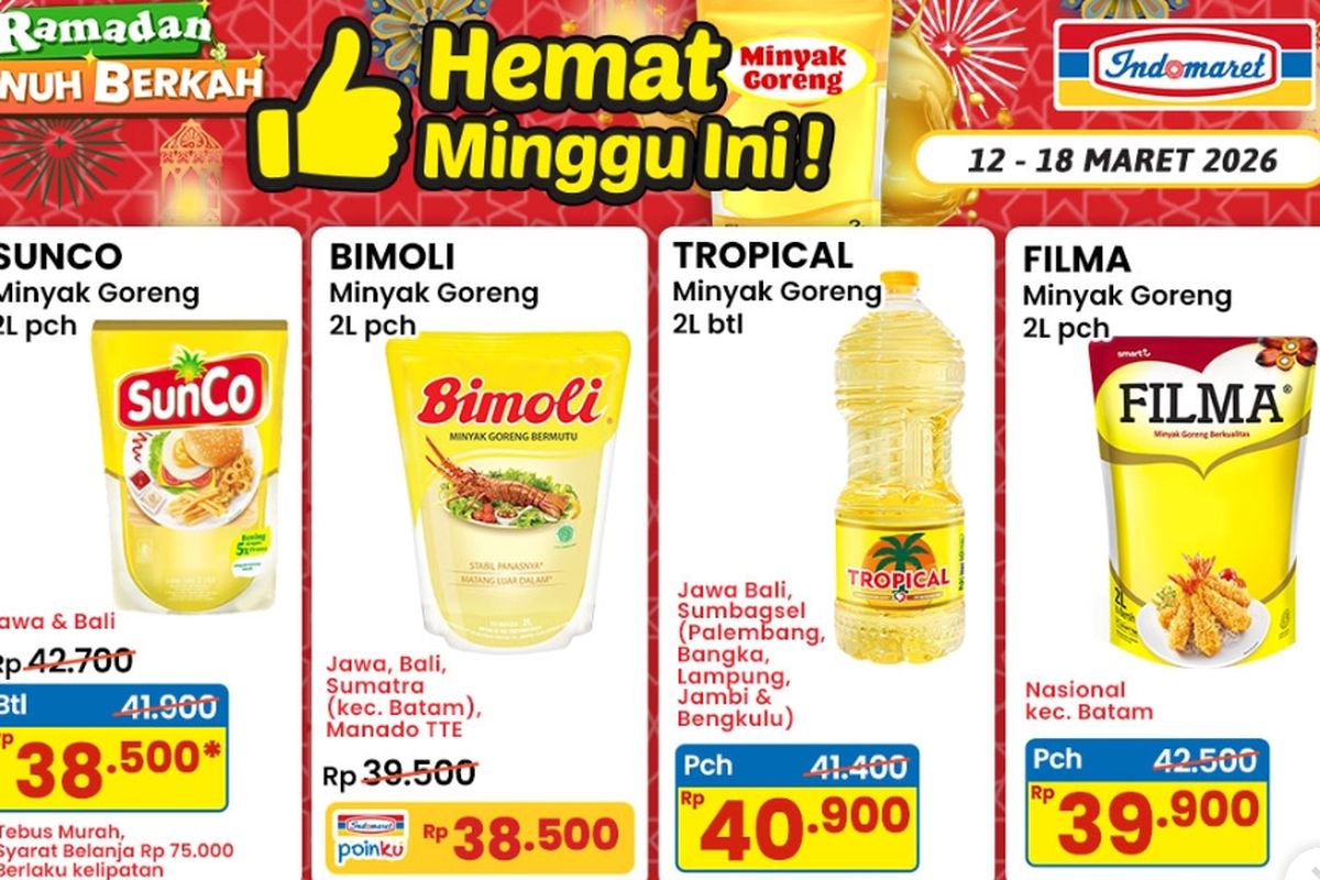 Promo Indomaret Hari Ini 14 Maret 2026, Minyak Goreng Lebih Murah di ...