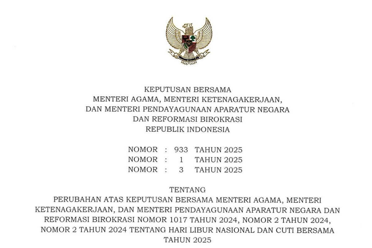Jadwal Hari Libur Nasional September 2025, Ada Long Weekend 3 Hari