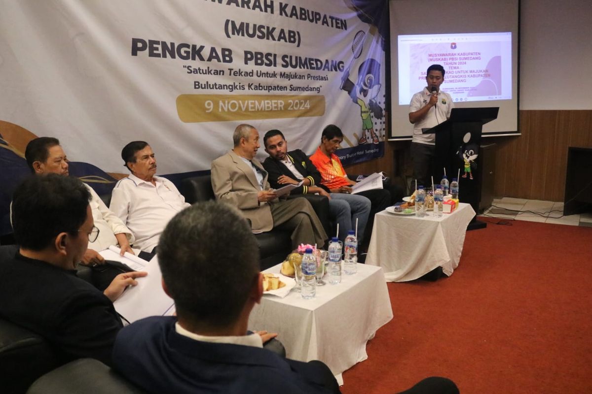 Muskab PBSI Sumedang Selesai, Diminta Tingkatkan Pembinaan