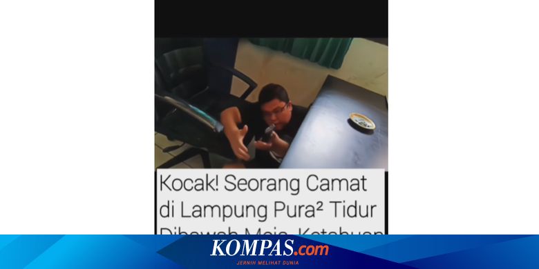 Kronologi Camat di Lampung Bersembunyi di Bawah Meja Gara-gara Bawa ...