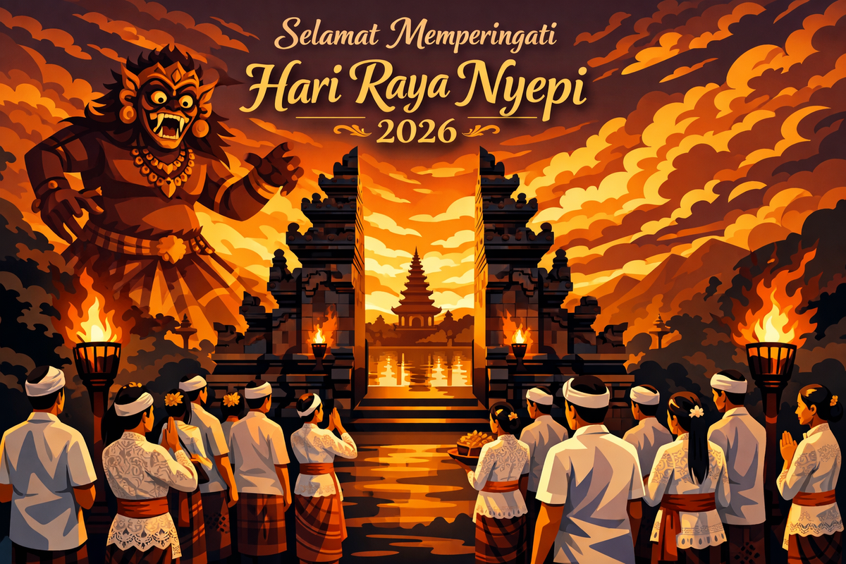 20 Prompt AI Gambar Ucapan Selamat Nyepi 2026 yang Menarik
