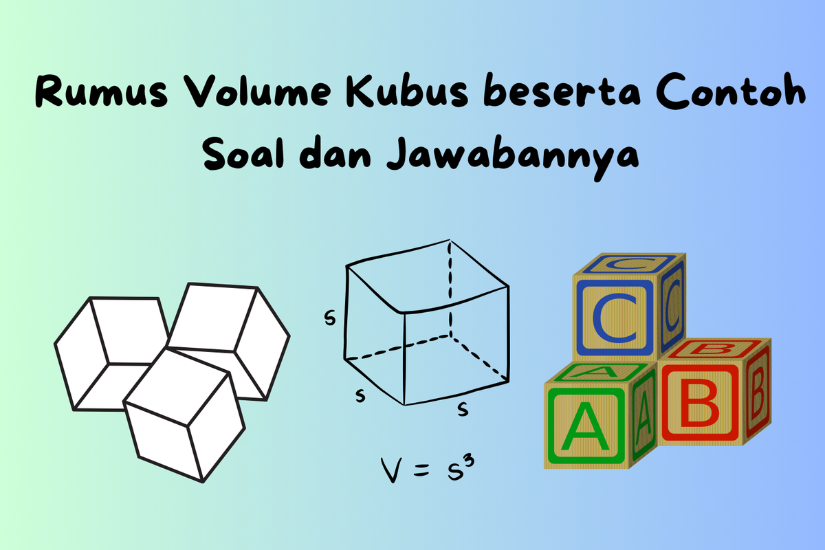 Rumus Volume Kubus beserta Contoh Soal dan Jawabannya