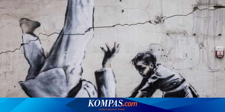 Karya Seni Banksy Muncul di Ukraina, Tampilkan Putin Dibanting Anak Kecil
