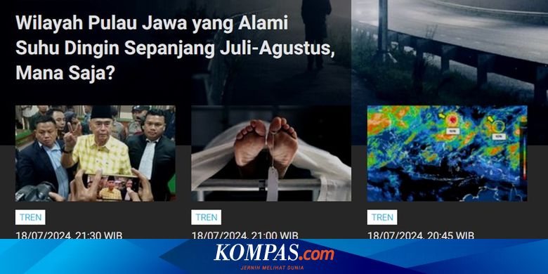 [POPULER TREN] Wilaya di Jawa yang Alami Suhu Dingin | Alasan Gibran Tak Akan Tinggal di Rumah Dinas