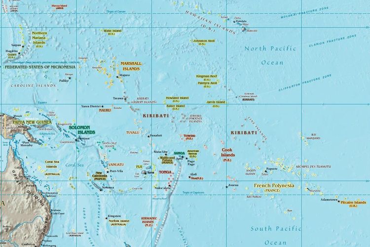 Oseania: Negara, Penduduk, dan Keanekaragaman Hayati