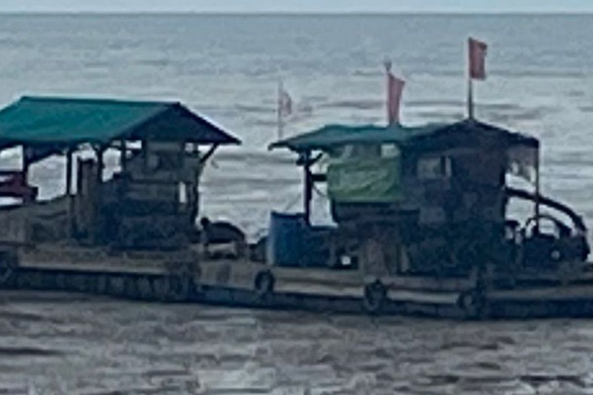 Dua Ponton Tambang Timah Ilegal Disergap di Teluk Inggris Bangka