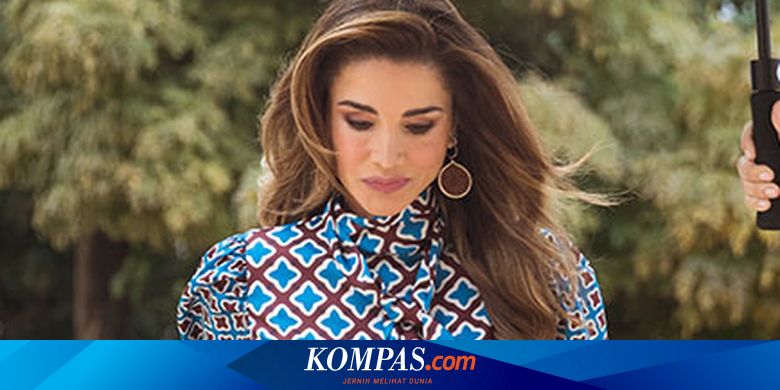 Ratu Rania dari Yordania Tampil Cantik "Cuma" Pakai Baju Zara