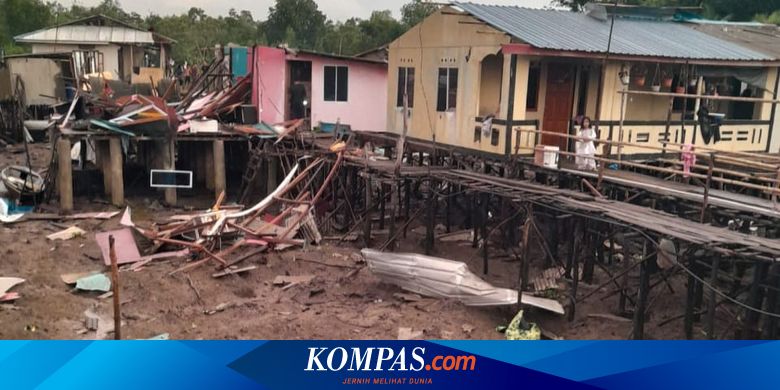 93 Rumah di Pulau Kasu Rusak Diterjang Puting Beliung, 5 Warga Terluka