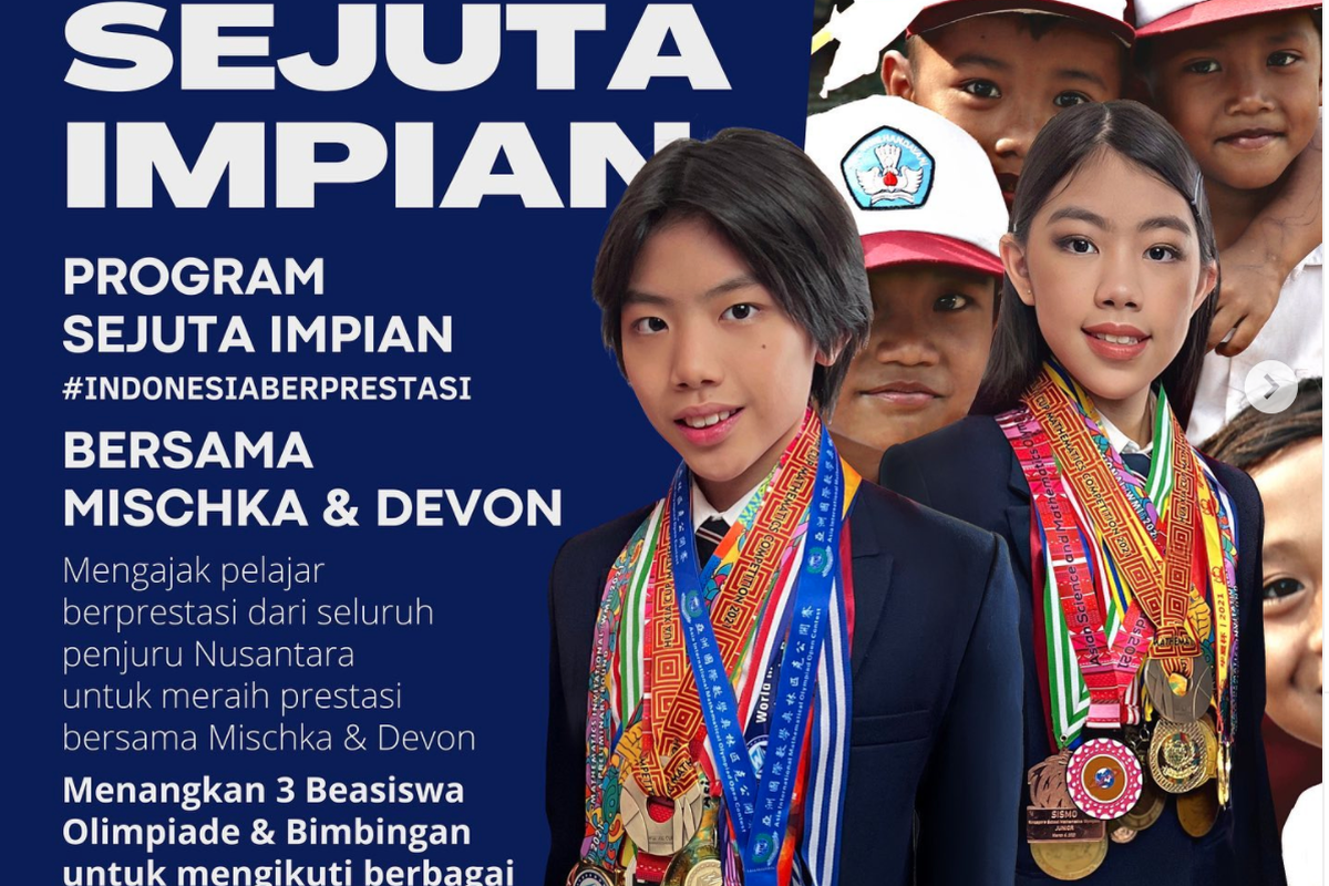 Mischka dan Devon Luncurkan Beasiswa Olimpiade Internasional "Sejuta ...