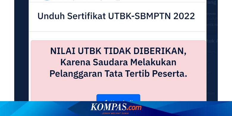 Viral, Unggahan Peserta UTBK-SBMPTN Tak Keluar Nilainya karena Disebut ...