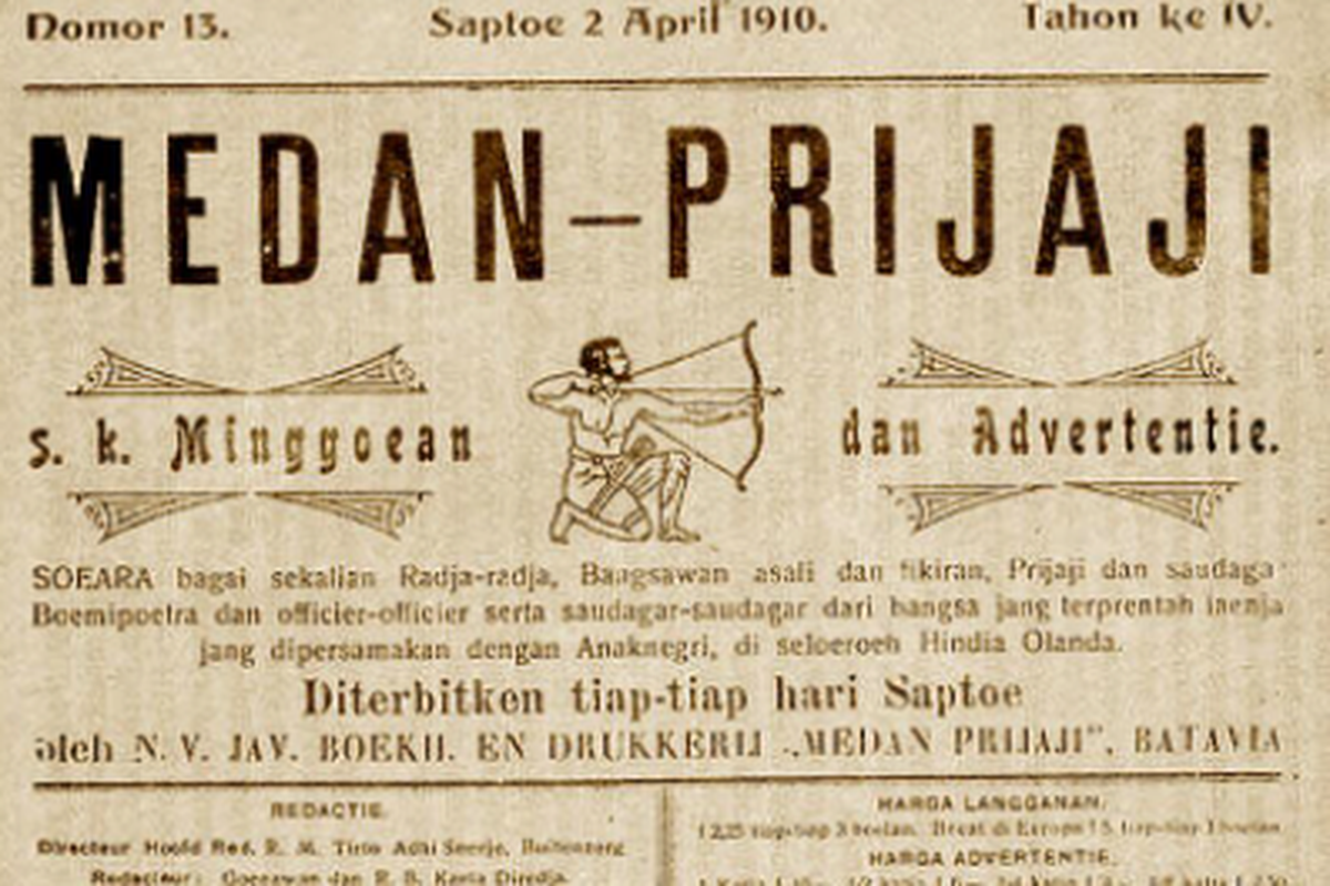 Kehidupan Pers di Hindia Belanda Awal Abad 20