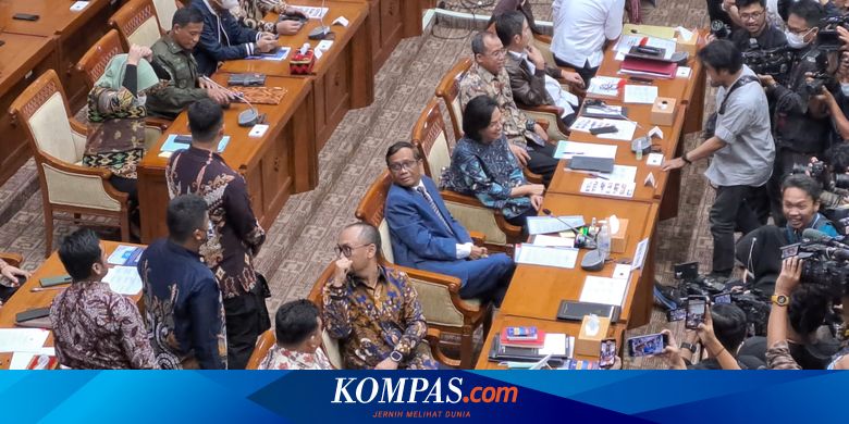 DPR Minta Mahfud MD dan Sri Mulyani Samakan Cara Klasifikasi Transaksi Janggal Rp 349 Triliun