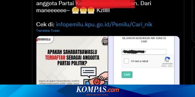 Begini Cara Mengecek Apakah Nama Anda Dicatut sebagai Anggota Parpol