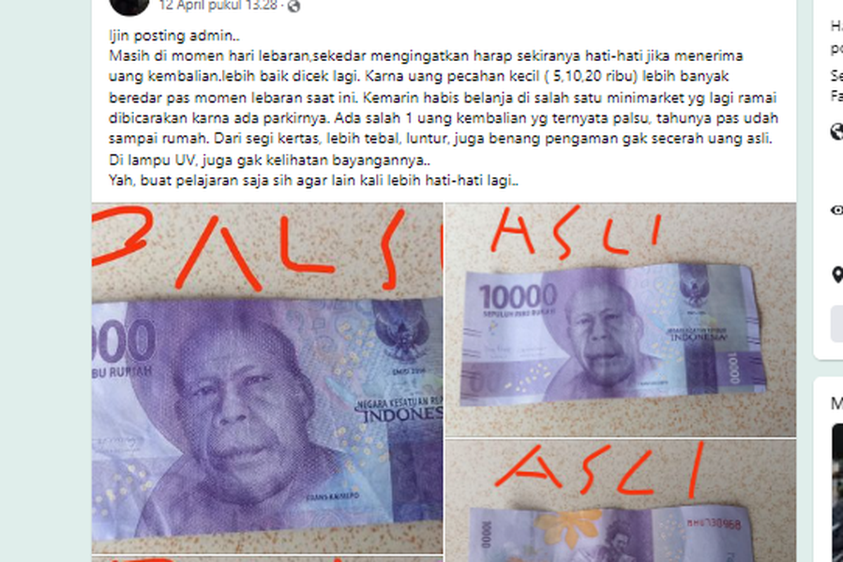 Memes Uang Palsu Makin Banyak Beredar, Warga Pergoki Pria Mengedarkan
