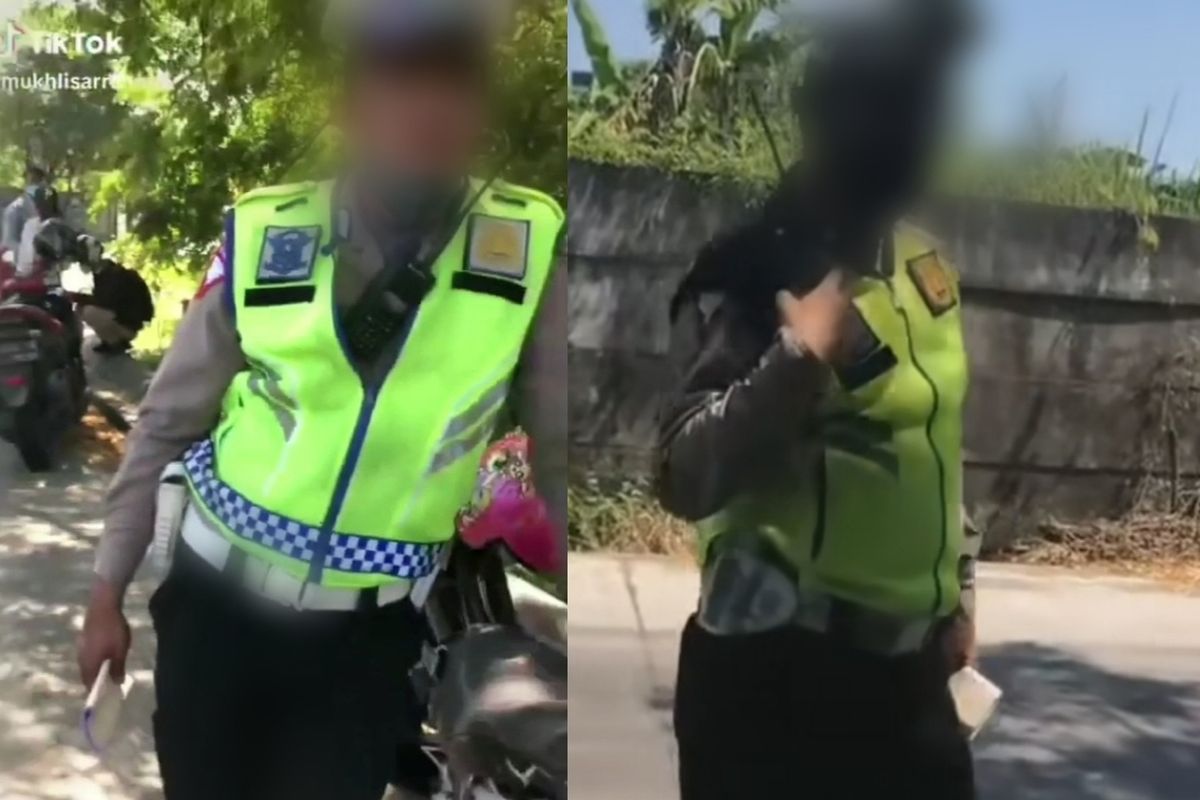 Video Viral Polisi Lalu Lintas di Makassar Dibentak Warga Saat Gelar ...