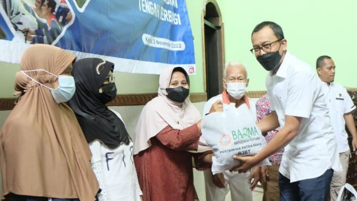 Bazma Pertamina Patra Niaga JBT Bagikan 300 Paket Sembako