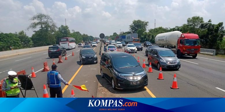 Tol Jakarta-Cikampek Macet, Contraflow Diberlakukan