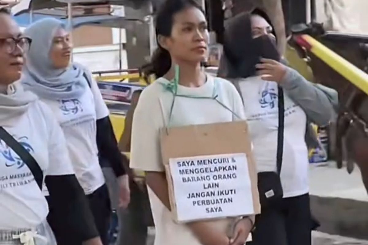 Mencuri di Gili Trawangan, Seorang Perempuan Diarak Keliling Kampung
