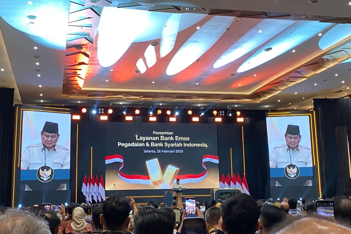 Prabowo Resmikan Bullion Bank, Bank Emas Pertama di Indonesia