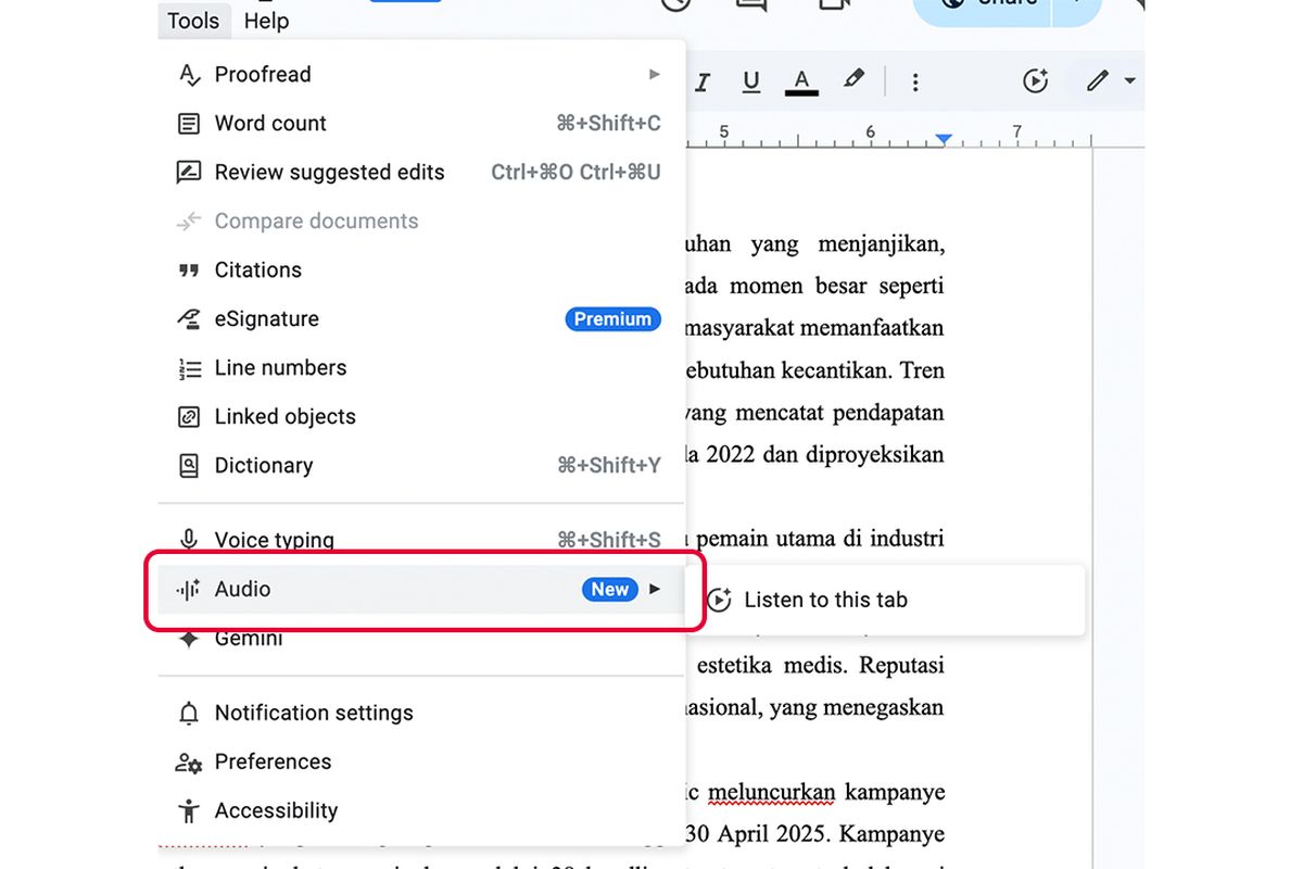 Kini Google Docs Bisa Ubah Teks Jadi Audio, Begini Caranya