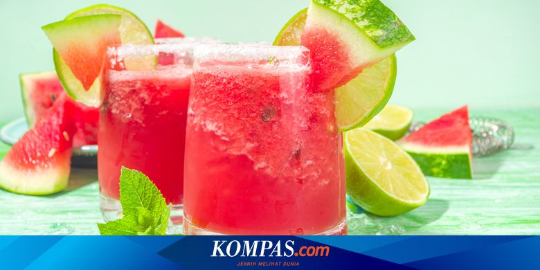 Resep Es Semangka Melon, Minuman Segar Setelah Makan Daging