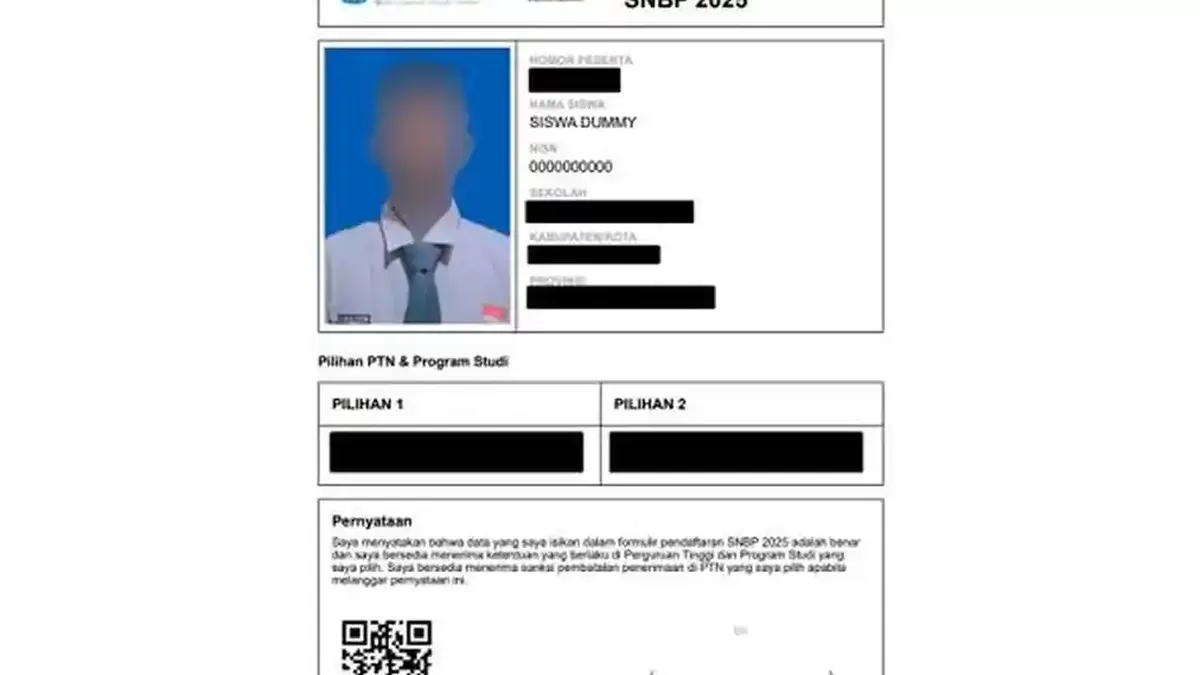 Cara Cetak Kartu Peserta SNPMB 2026 untuk Bukti Pendaftaran SNBP