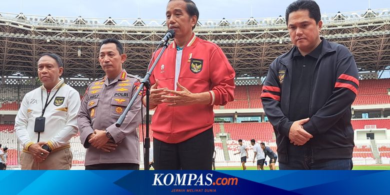 Jokowi Minta Erick Thohir Lobi FIFA agar Indonesia Tak Kena Sanksi