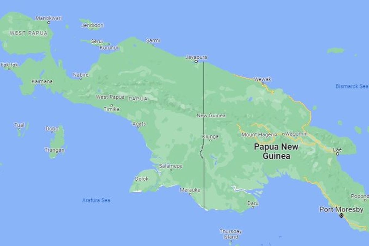 Kondisi Geografis Pulau Papua Berdasarkan Peta: Letak, Luas, dan ...