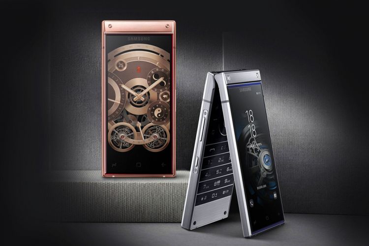 Samsung Luncurkan Ponsel "Flip" Dua Layar W2019