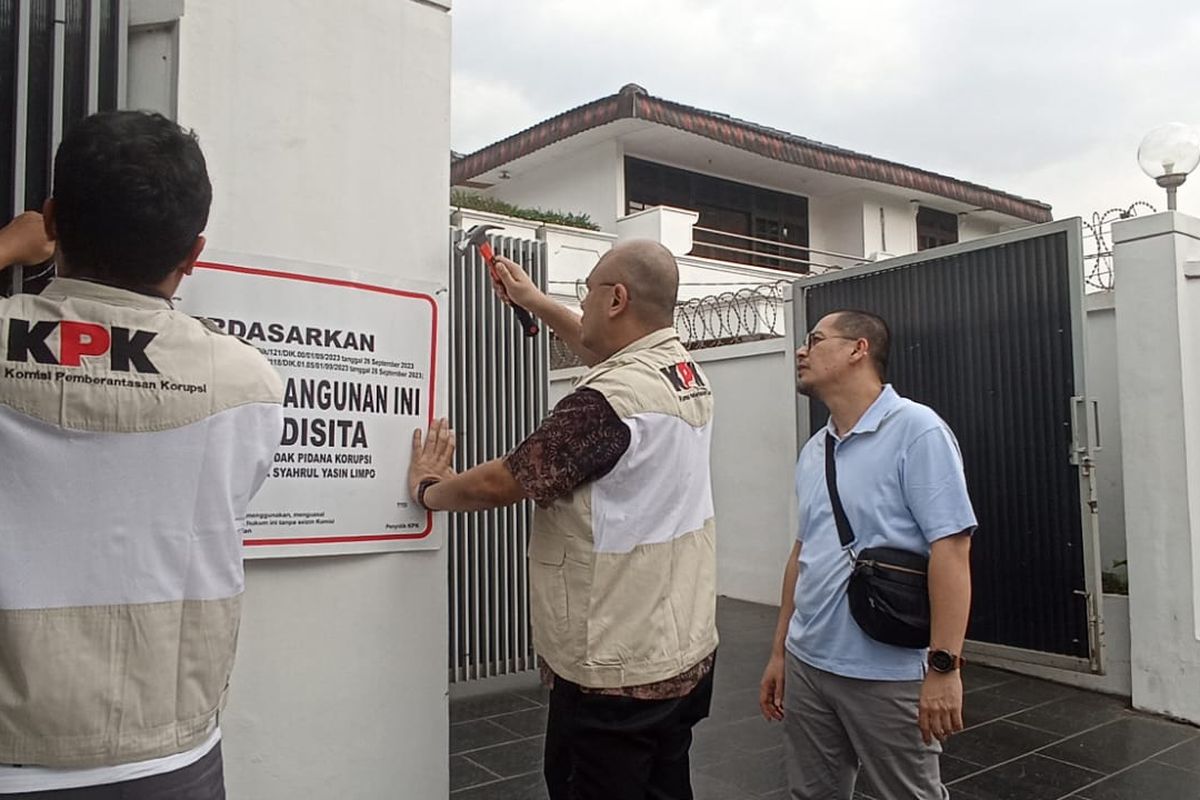 KPK Sita Rumah Syahrul Yasin Limpo di Jakarta Selatan