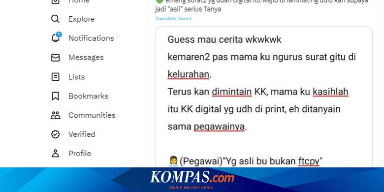 Ramai soal KK Digital yang Sudah Dicetak Wajib Dilaminasi agar Jadi Dokumen Asli, Ini Kata Dukcapil