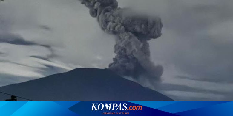 Gunung Marapi Meletus Malam Ini, Lontarkan Abu Vulkanik Setinggi 1 Km
