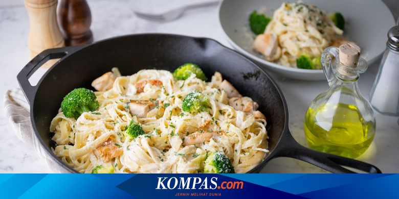 Resep Pasta Ayam Krim dan Brokoli, Masakan Praktis