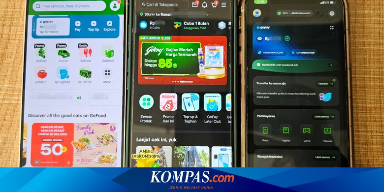 Menu GoPay Tetap Ada di Gojek dan Tokopedia meski Jadi Aplikasi Terpisah